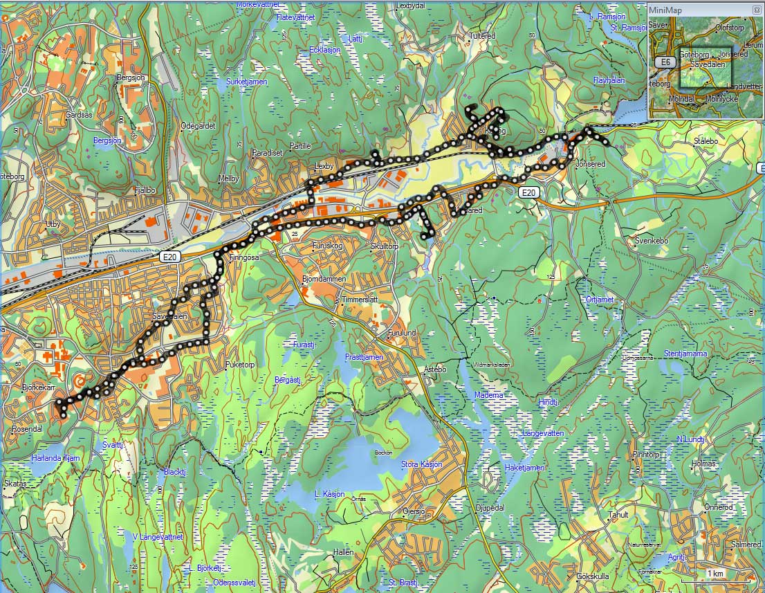 Vandring i Partille – Halléns Geocachingäventyr